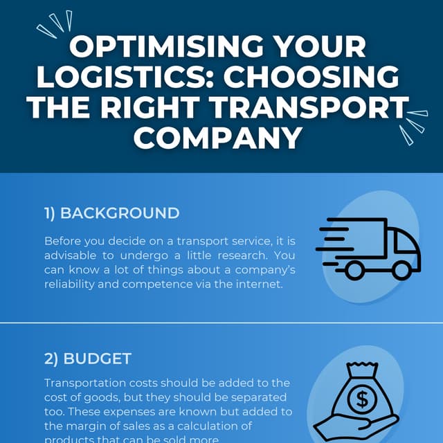 Optimising Your Logistics: Choosing the Right Transport Company | PDF
