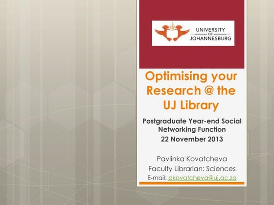 How to link Google Scholar to the UJ Full-Text Online Articles | PPTX ...