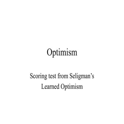 optimism.ppt