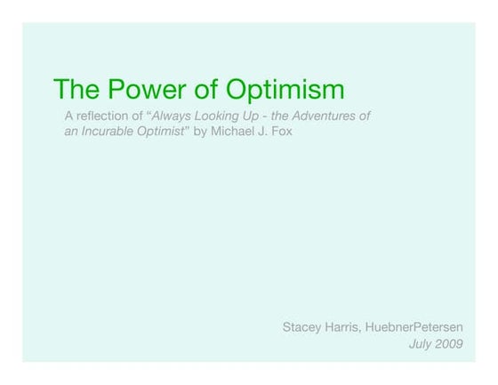 Optimism | PPT