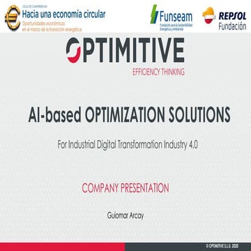 AI-based OPTIMIZATION SOLUTIONS For Industrial Digital Transformation ...