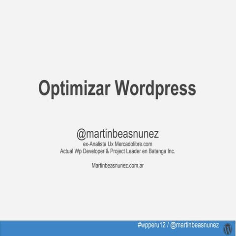 Optimizar Wordpress | PPT