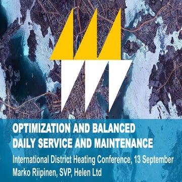Optimization, balanced daily service and maintenance | PPT