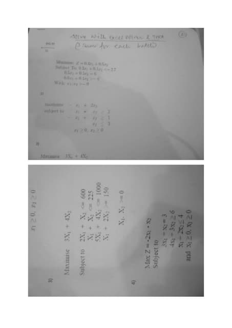 Optimization assignment 1 | DOCX