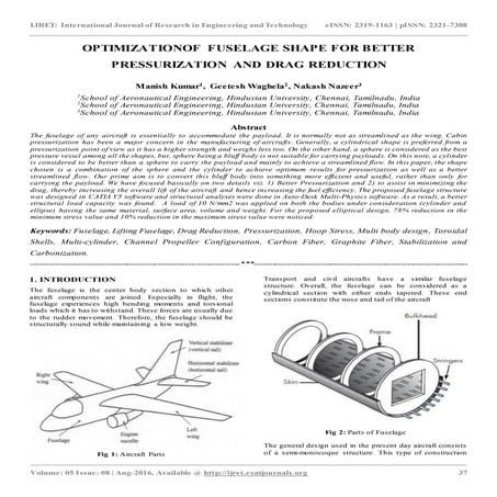 Structural detailing of fuselage of aeroplane /aircraft. | PDF