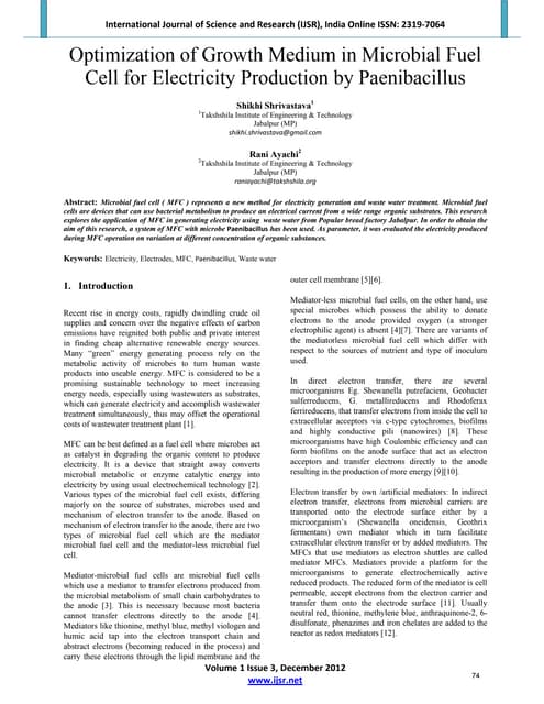 Microbial fuel cells | PPT