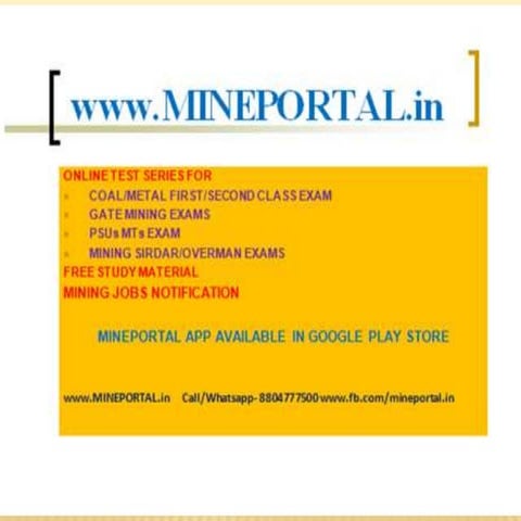 Mine waste dump | PPTX