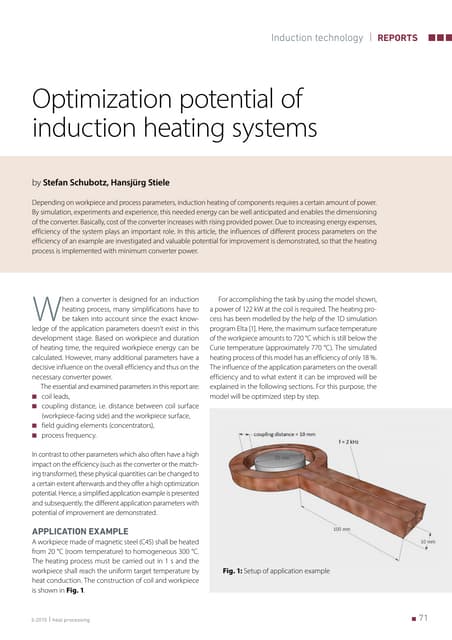 Optimal Design of Internal Induction Coils | PPT