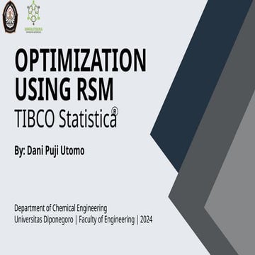 Optimization using RSM TIBCO Statistica.pptx