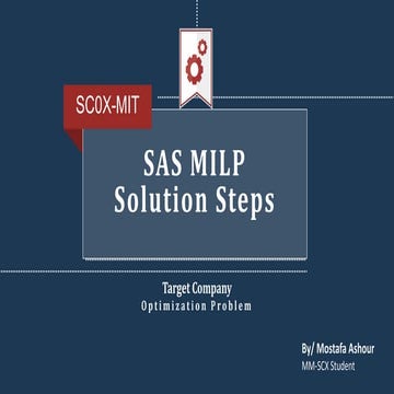 Optimization with minimums and maximums capacity sas | PDF