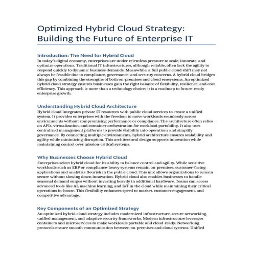 Optimized Hybrid Cloud Strategy Guide--- | DOCX