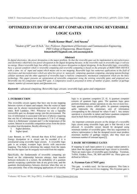 Quantum Computing For Vlsi Verilog Implementation Of Reversible Logic 8795