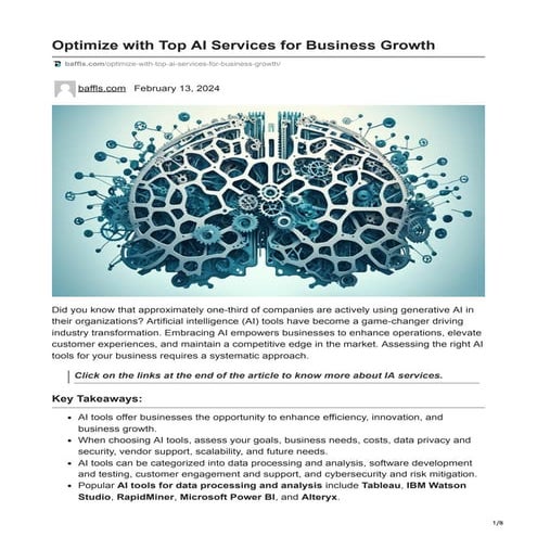 Top AI Services | PDF