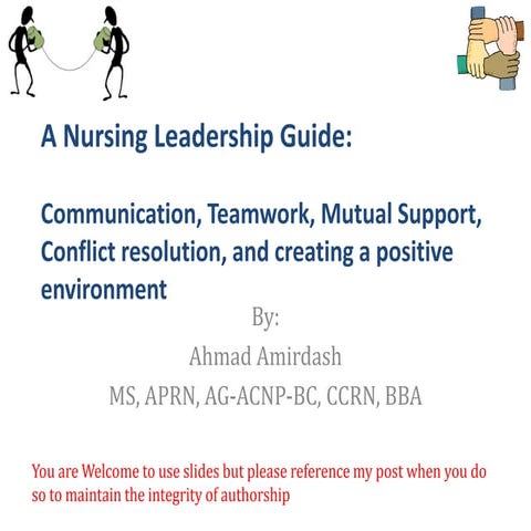 A Nursing Leadership Guide: Communication, Teamwork, Mutual Support ...