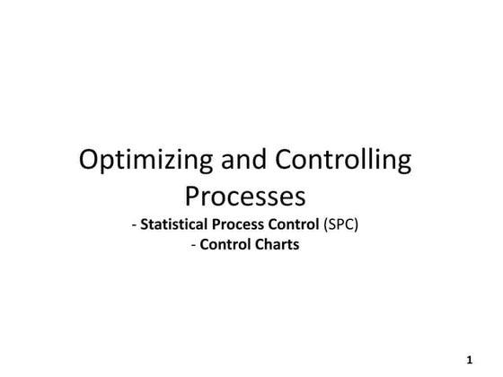 Statistical process control (spc) | PPTX