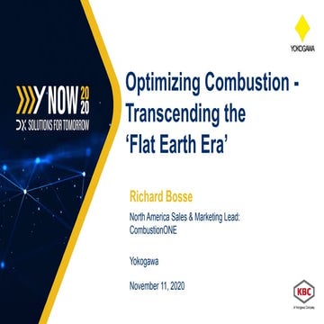 Optimizing Combustion - Transcending the "Flat Earth Era" | PDF