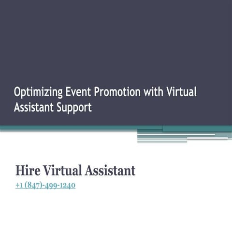 Optimizing Event Promotion with Virtual Assistant Support.pptx | Web Conferencing | Computer ...