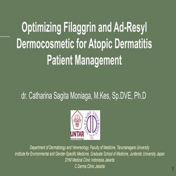 Optimizing Filaggrin and Ad-Resyl Dermocosmetic for Atopic Dermatitis ...