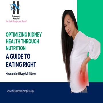 Insights on Kidney Failure by Dr Sujit Chatterjee CEO Hiranandani ...