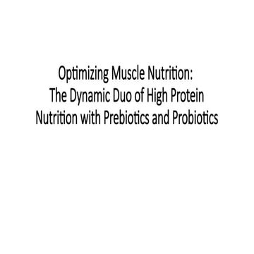 Optimizing Muscle Nutrition: The Dynamic Duo of High Protein Nutrition ...