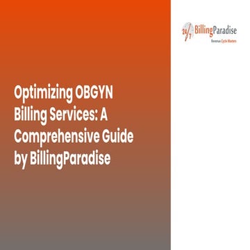 Optimizing OBGYN Billing Services A Comprehensive Guide by BillingParadise.pdf