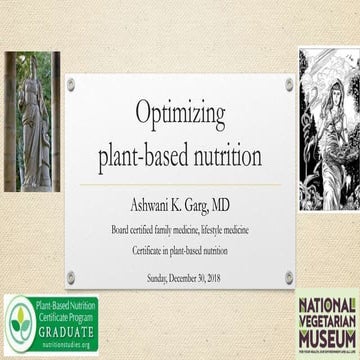Optimizing plant based nutrition | PPTX