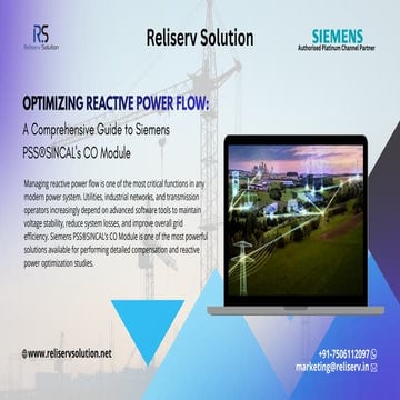 Optimizing Reactive Power Flow A Comprehensive Guide to Siemens PSS ...