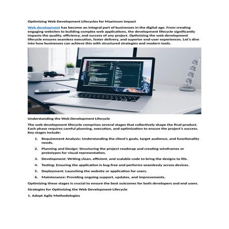 Optimizing Web Development Lifecycles for Maximum Impact.docx