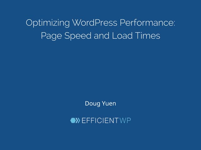 Optimizing WordPress Performance | PDF Optimizing WordPress Performance | PDF