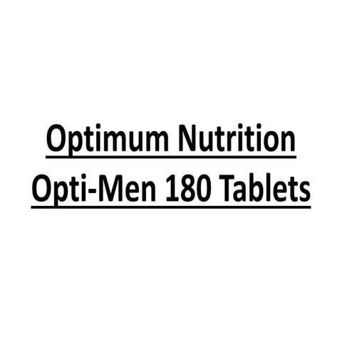 Optimum nutrition opti men 180 tablets