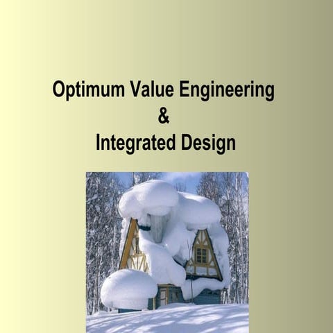 Optimum value and engineering & integrated design | PPT
