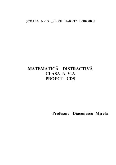 proiect-model.Proiect didactic la matematică, Calcul algebric.doc