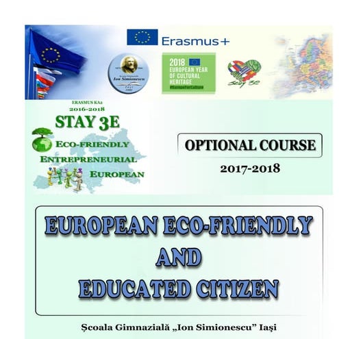 "European Eco-friendly and Educated Citizen" - Optional Course | PDF