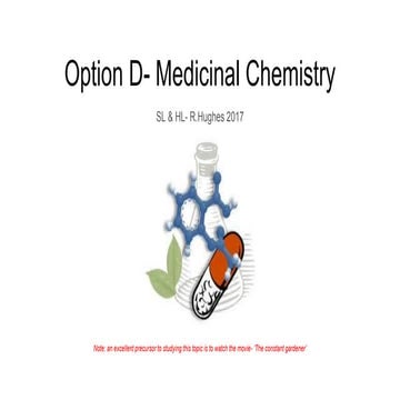 Option D medicinal chemistry SL | PDF
