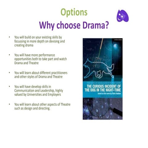 GCSE Drama Options evening information 2017 | PPT