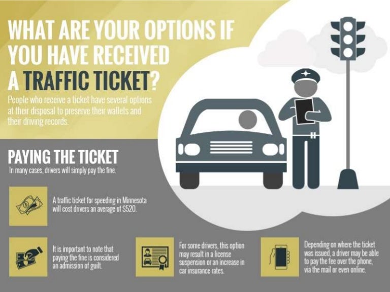 What are your options if you have received a traffic ticket?