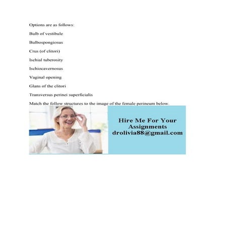 Options are as follows- Bulb of vestibule Bulbospongiosus Crus (of cli.pdf