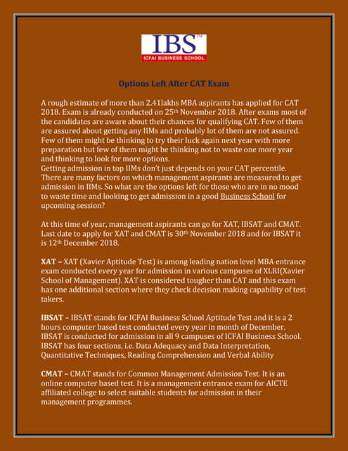 CAT exam facts | PPTX