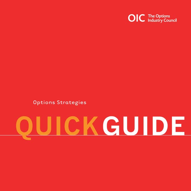 Options Strategies Quick Guide Pdf
