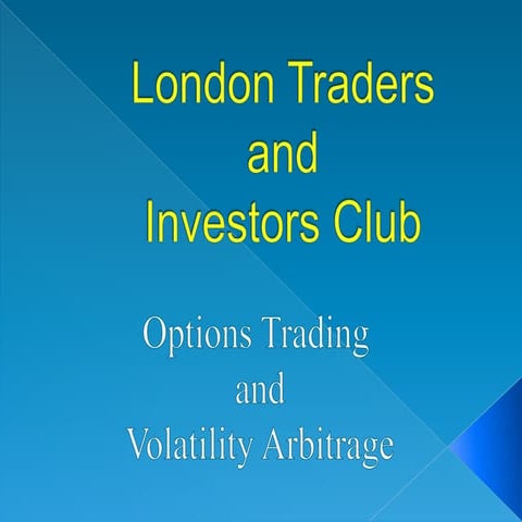 Volatility Arbitrage with Options | PPT