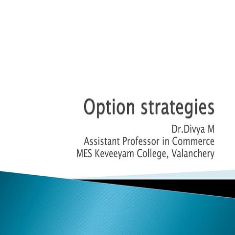 Option strategies | PDF