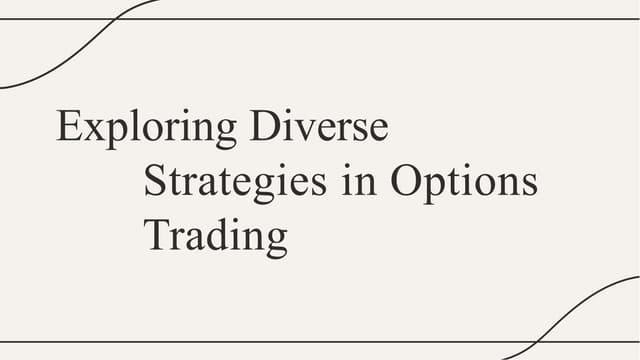 Option Strategies Presentation for learning | PPTX