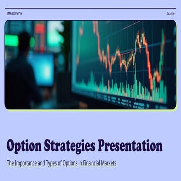 Option Strategies Presentation for learning | PPTX