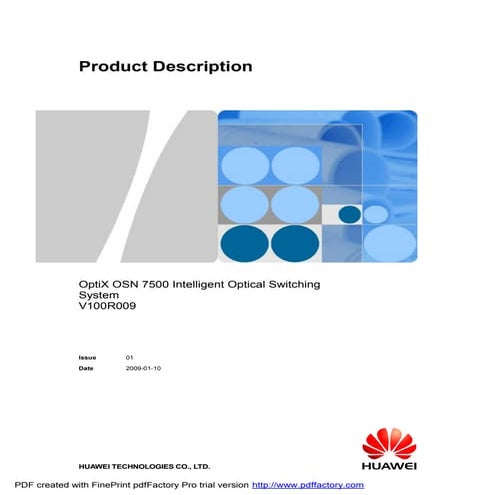 Opti x osn 7500 product description | PDF