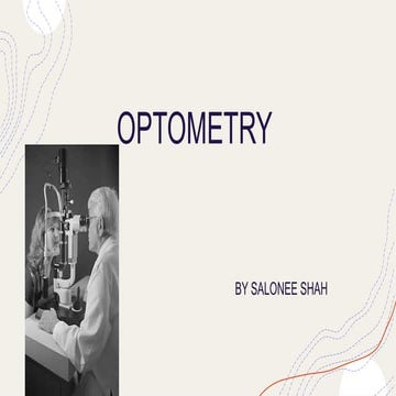 Optometry | PPTX