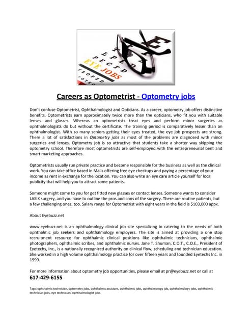 Occupational Optometry Introduction and. | PPT
