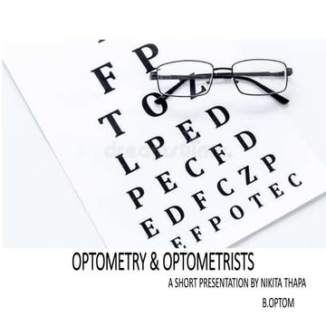 Optometry & optometrists | PPTX