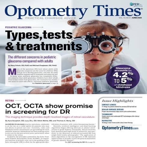 Optometry Times practical chair side advice VOL 12,NO.6 JUNE 2020 | PDF