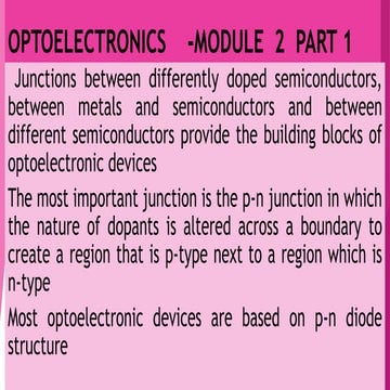 Optoelectronics is a branch of physics and technology | PPTX | Physics ...