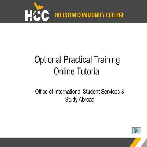 Optional Practical Training (OPT) | PPTX